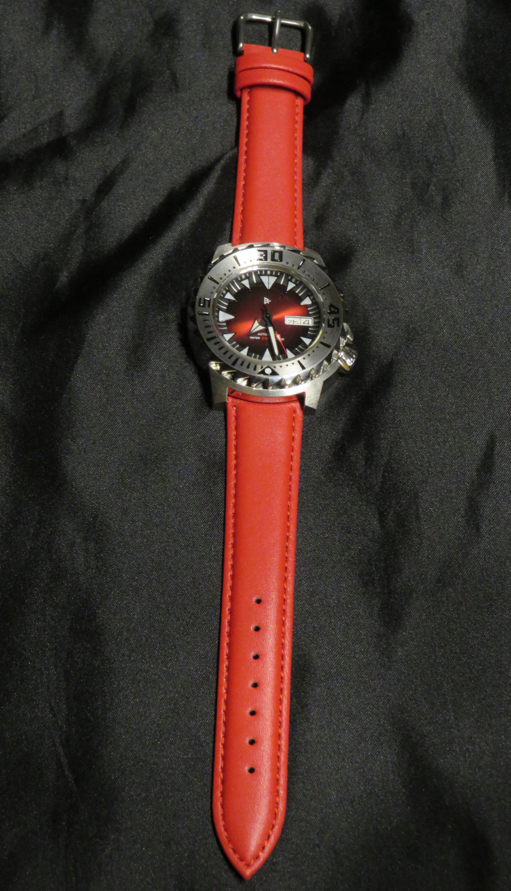 「RDUNAE retangula R5」のバンドを激安レザーバンドに交換してみました: 時任金時の時々Watch